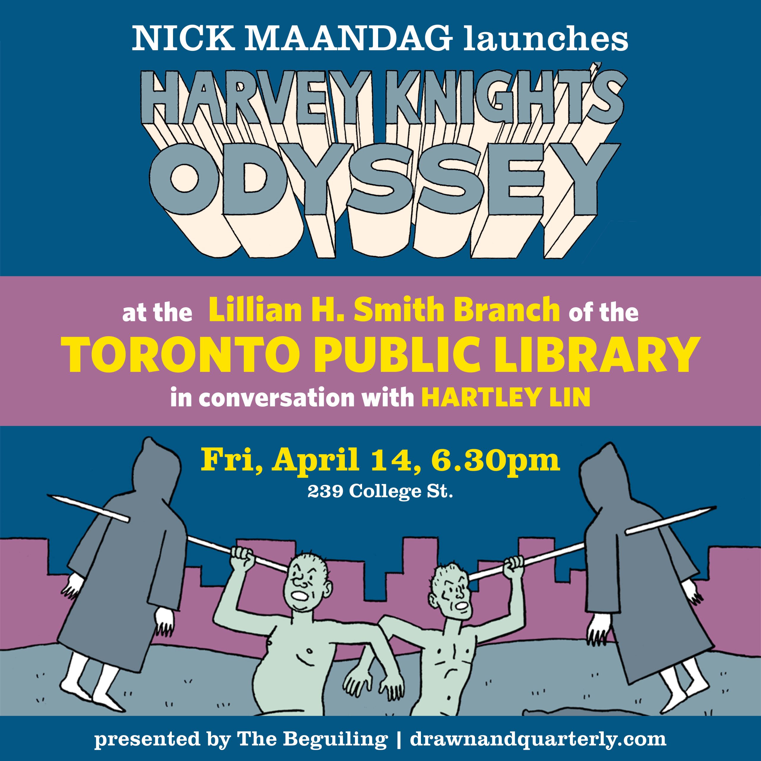Nick Maandag launch at Toronto Public Library – Drawn & Quarterly