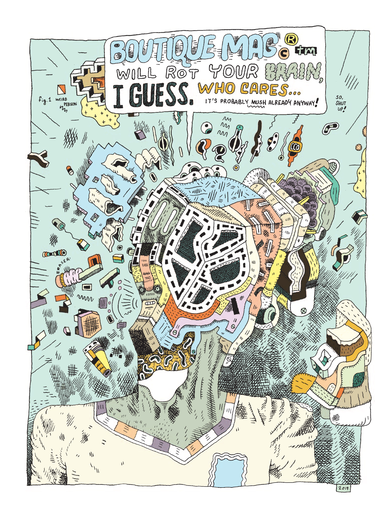 Announcing Raw Sewage Science Fiction by Marc Bell – Drawn & Quarterly