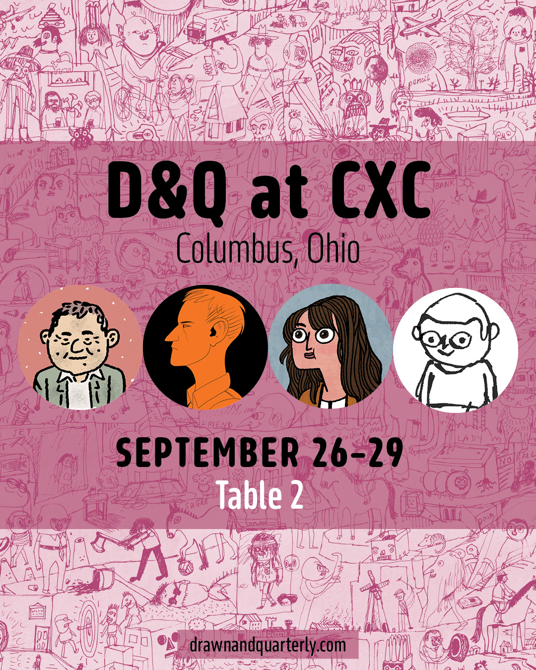 D&Q Exhibits at Cartoon Crossroads Columbus 2024! – Drawn & Quarterly