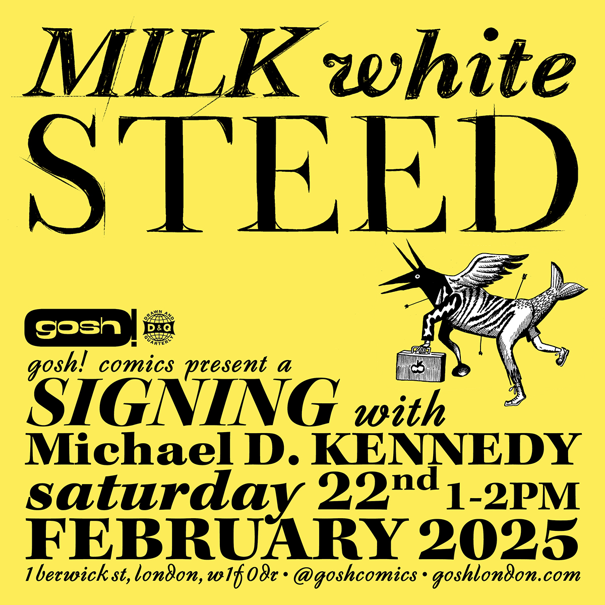 Michael D. Kennedy Signs at Gosh! Comics in London on February 22 ...